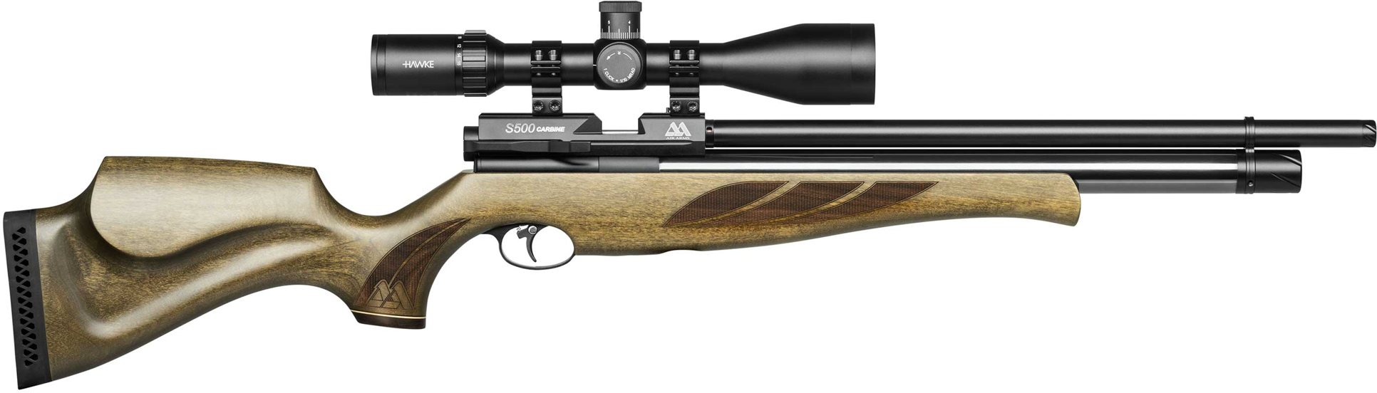 Air Arms S500 Carbine Superlite Hunter Green PCP Air Rifle - Rifleman ...