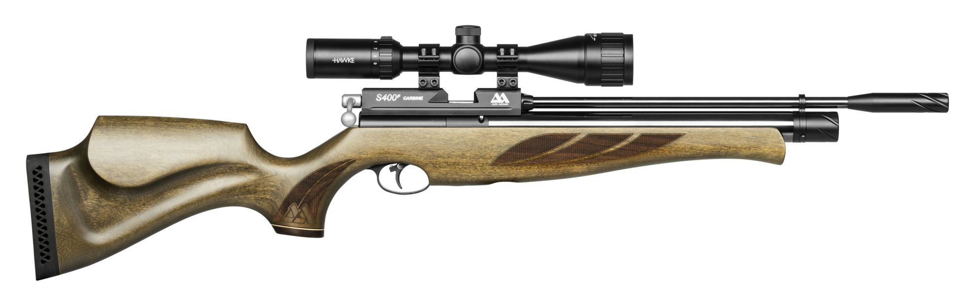 Air Arms S400 Carbine Superlite Hunter Green PCP Air Rifle - Rifleman ...