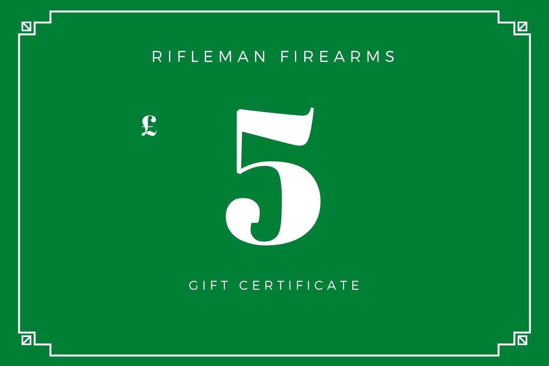 Rifleman Firearms Gift Voucher - Rifleman Firearms