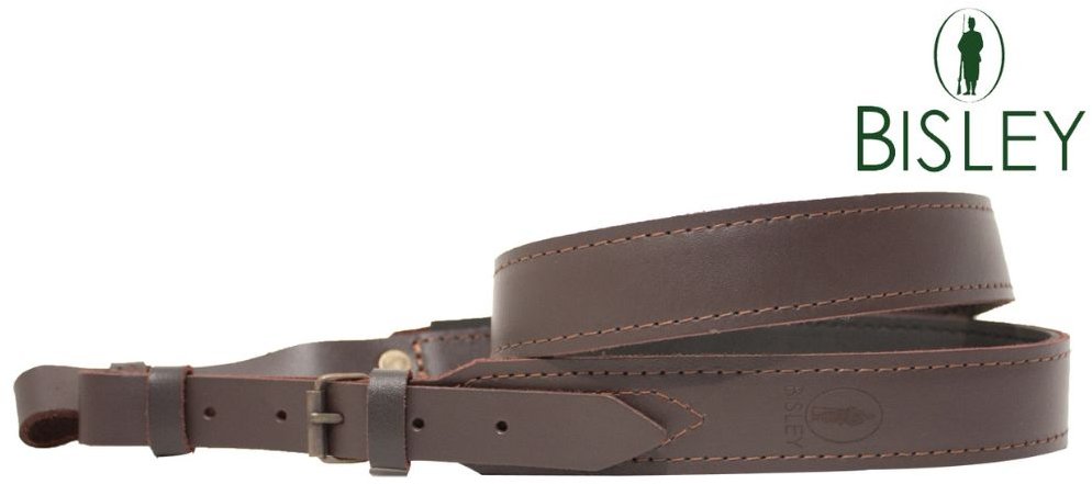 Sling Rubber Lined Leather Leather by Bisley - Rifleman Firearms