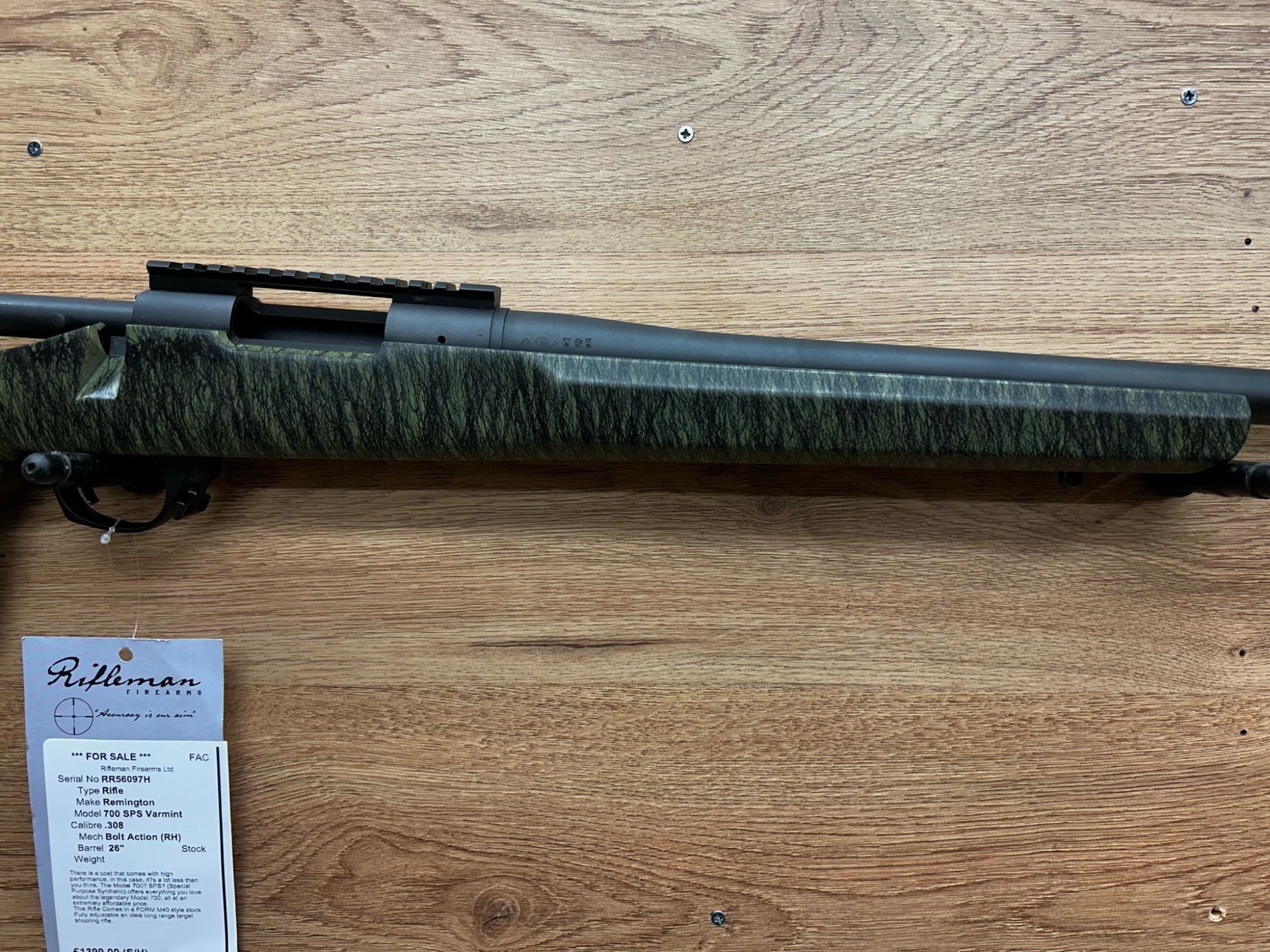 S/H Remington 700 SPS Varmint .308 bolt action rifle - Rifleman Firearms