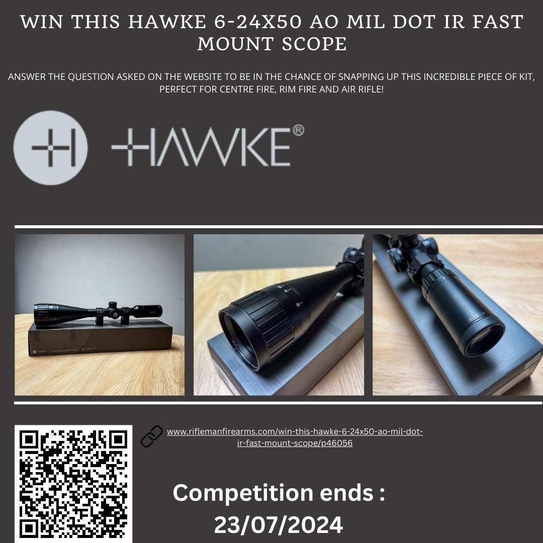 Hawke Optics Win this Hawke 6-24x50 AO Mil dot IR Fast Mount Scope ...